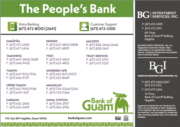 Bank Of Guam - Hagatna in Guam | Guam Phone Book